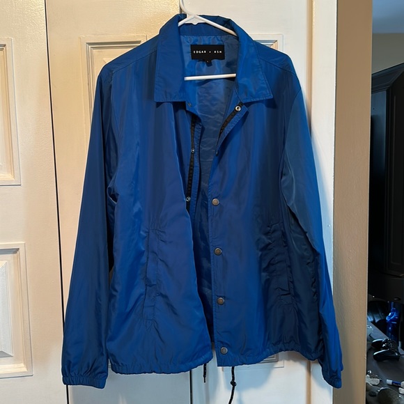 Edgar and Ash | Jackets & Coats | Edgar And Ash Blue Rain Jacket | Poshmark